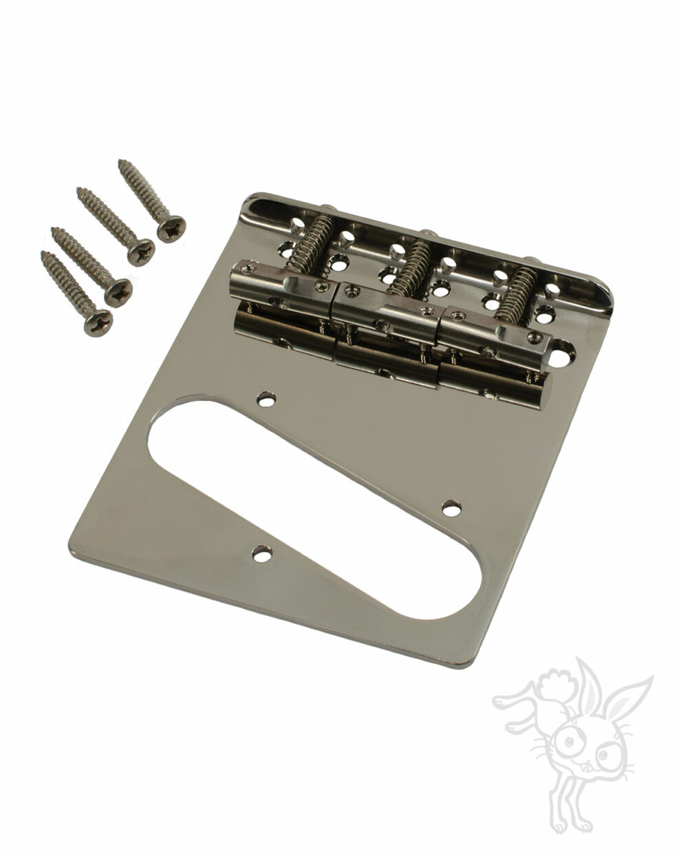 Dual-Loader Tele Titanium Bridge - RockRabbit Guitars